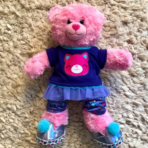 Build-A-Bear | Toys | Adorable Baby Girl Gift Buildabear Pink Rosette ...